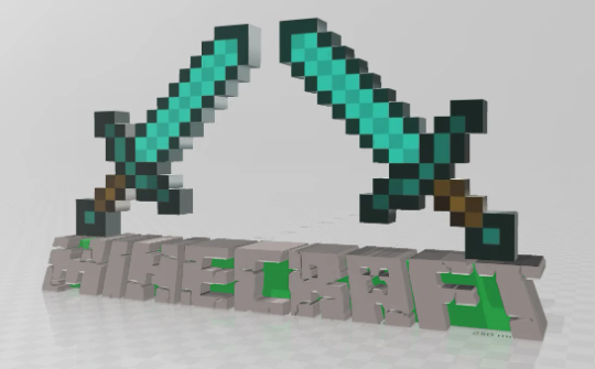 3D file Minecraft Logo・3D printable model to download・Cults