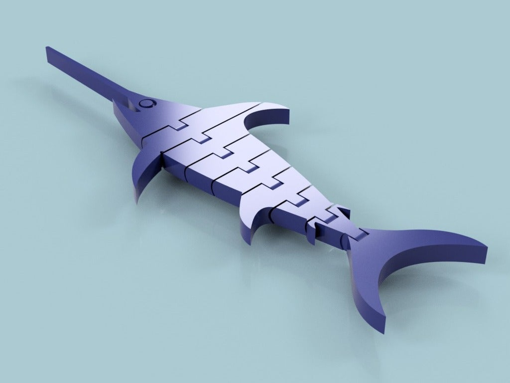 Free STL file Flexi Articulated Swordfish・3D printable design to ...
