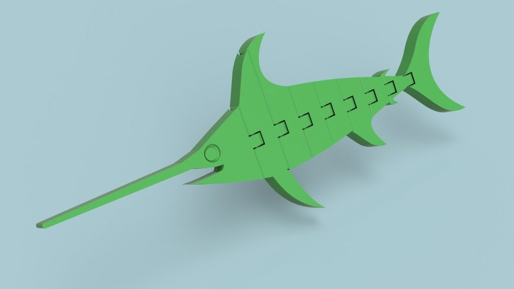 Free STL file Flexi Articulated Swordfish・3D printable design to ...