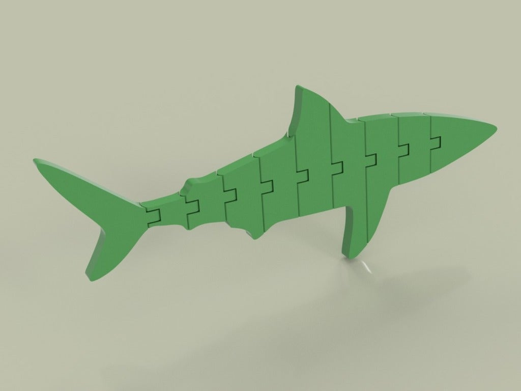 Free STL file Flexi Articulated Shark・3D printer model to download・Cults