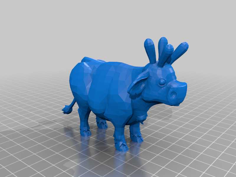 Free STL file scrap mechanic cow and glow worm・3D printer model to ...