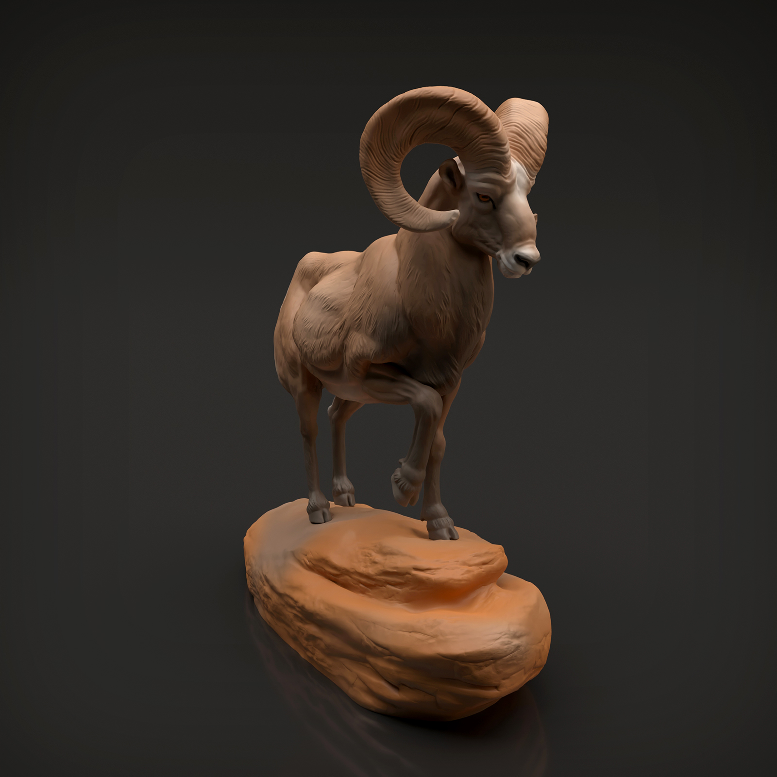 3D file Bighorn Ram・3D printing model to download・Cults