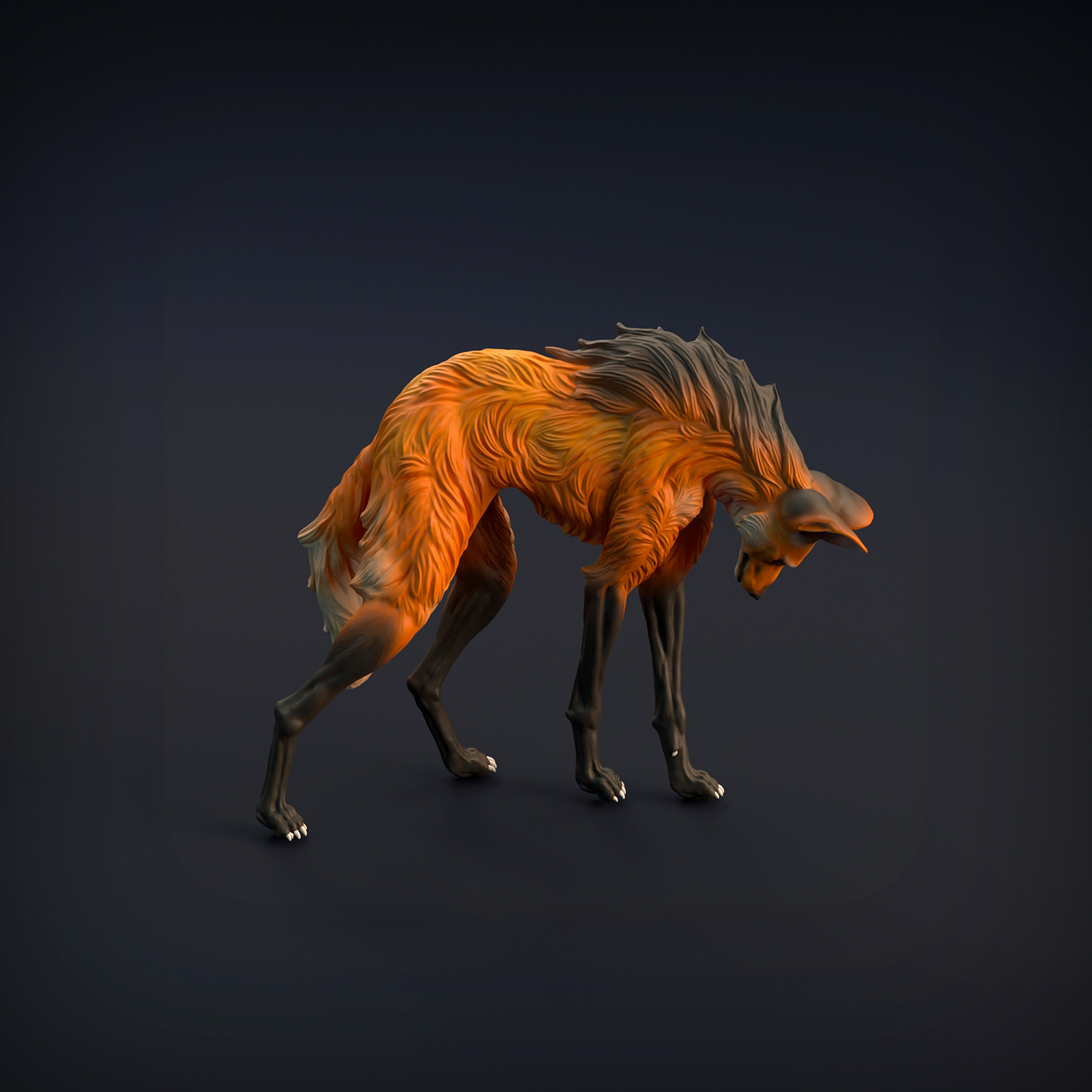 3D file Maned Wolf 🐺・3D printable model to download・Cults