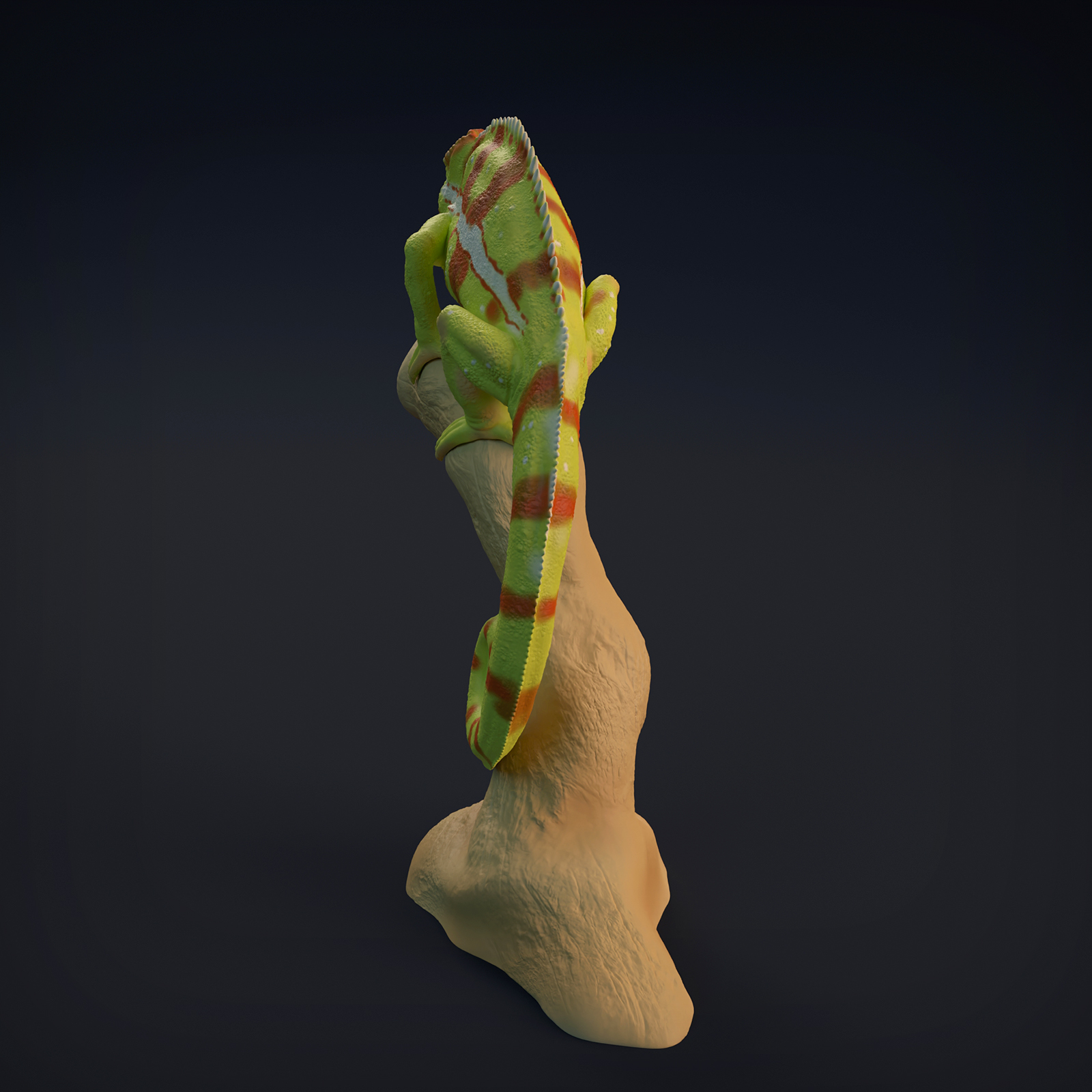 3D file Chameleon 🦎・3D printer design to download・Cults