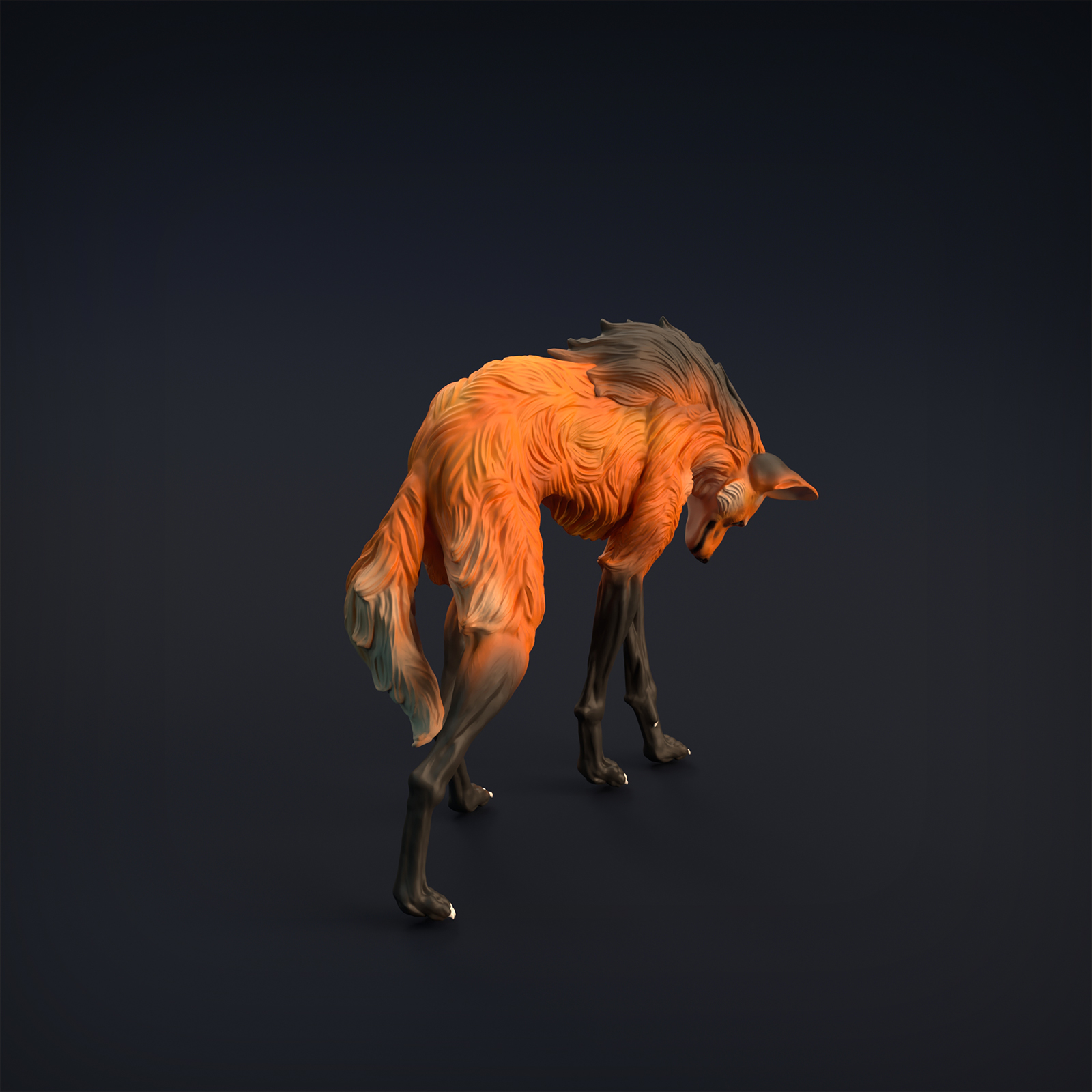 3D file Maned Wolf 🐺・3D printable model to download・Cults