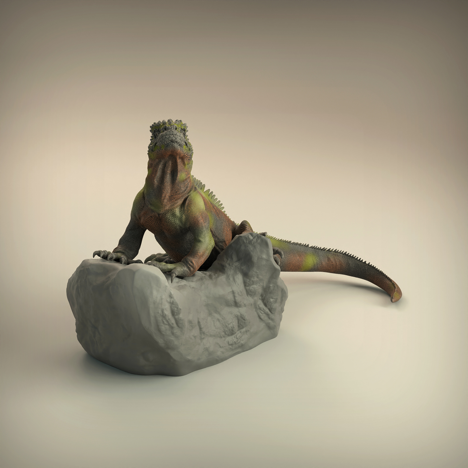 3D file Marine Iguana・3D printing model to download・Cults