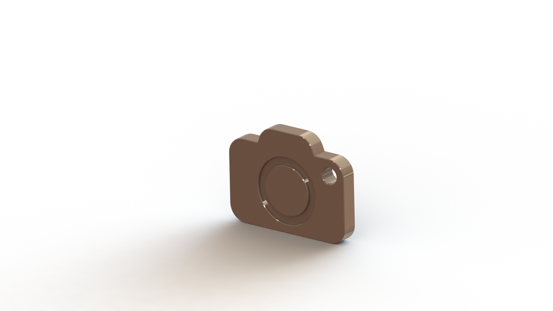 STL file Camera icon Keychain・Template to download and 3D print・Cults
