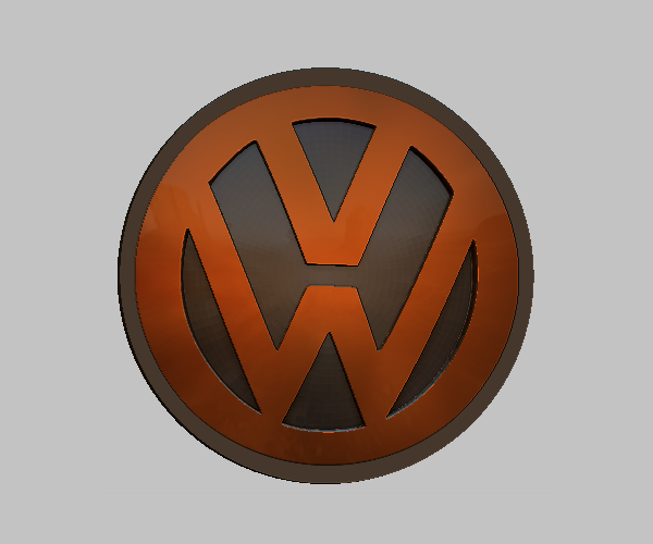 Fichier STL logo car volkswagen STL file・Plan pour impression 3D à ...