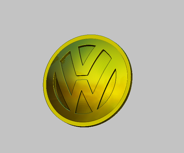 Файл STL logo car volkswagen STL file・3D-печатный дизайн для загрузки・Cults