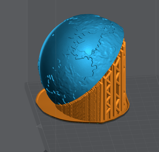 STL file BFG / Star Wars Armada Planet Land/Water 2 (supported) ⭐ ...