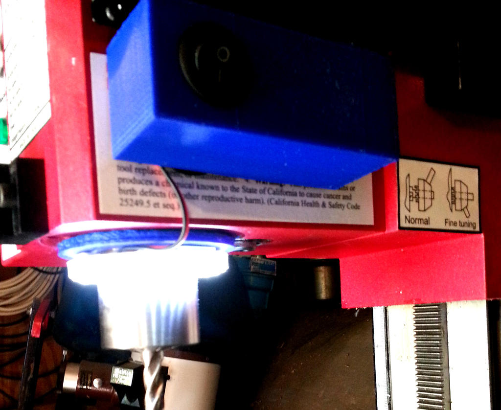 Free 3D file LED light for mini mill・3D printer model to download・Cults