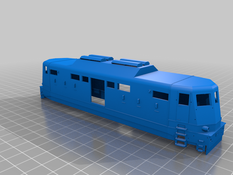 Файл 3D locomotiva elettrica FS E424 H0・Шаблон для загрузки и 3D-печати・Cults