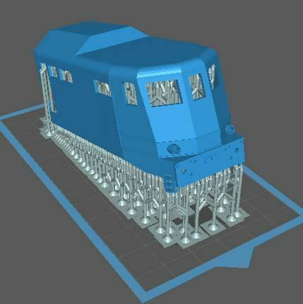 Файл 3D locomotiva elettrica FS E424 H0・Шаблон для загрузки и 3D-печати・Cults
