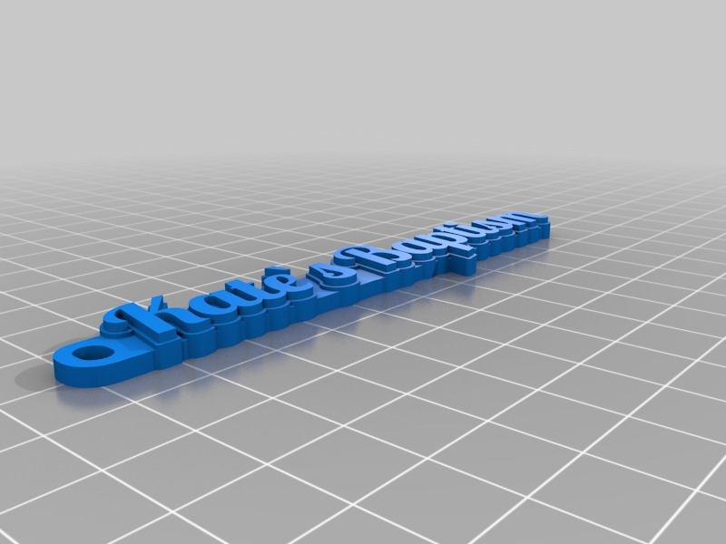 Free STL file Keychain・Object to download and to 3D print・Cults