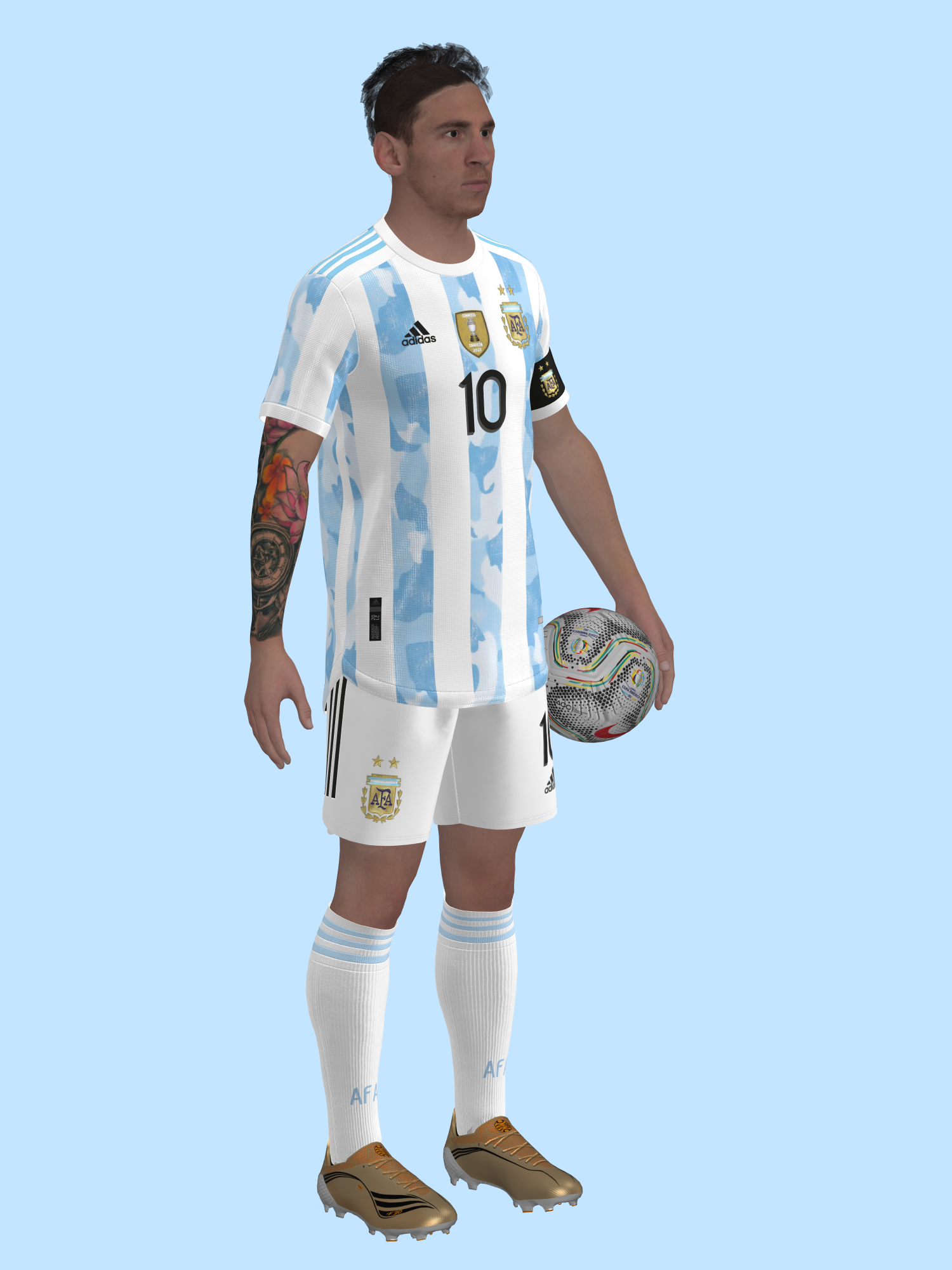 Archivo OBJ Messi - Copa América 2021・Plan para descargar y imprimir en ...