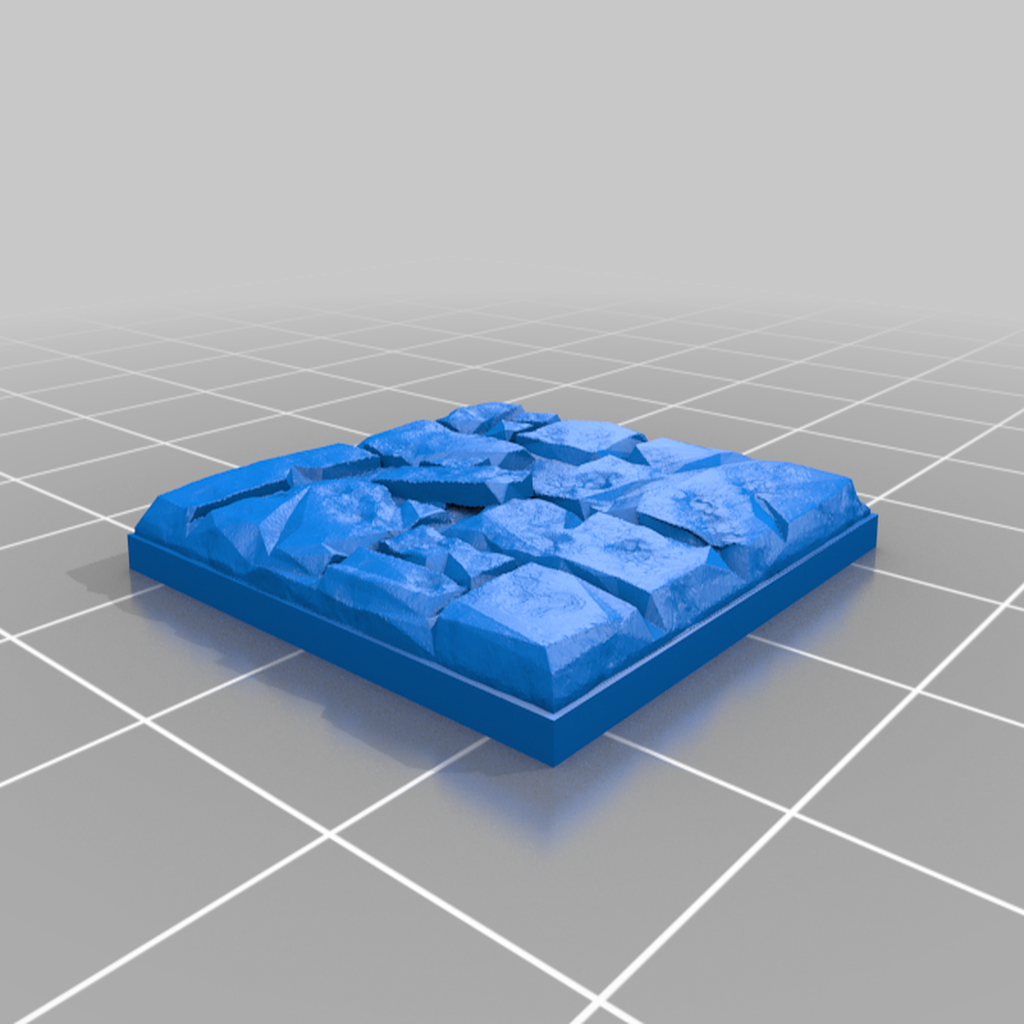 Free STL file Stone floor tile. low poly style・3D printable model to ...