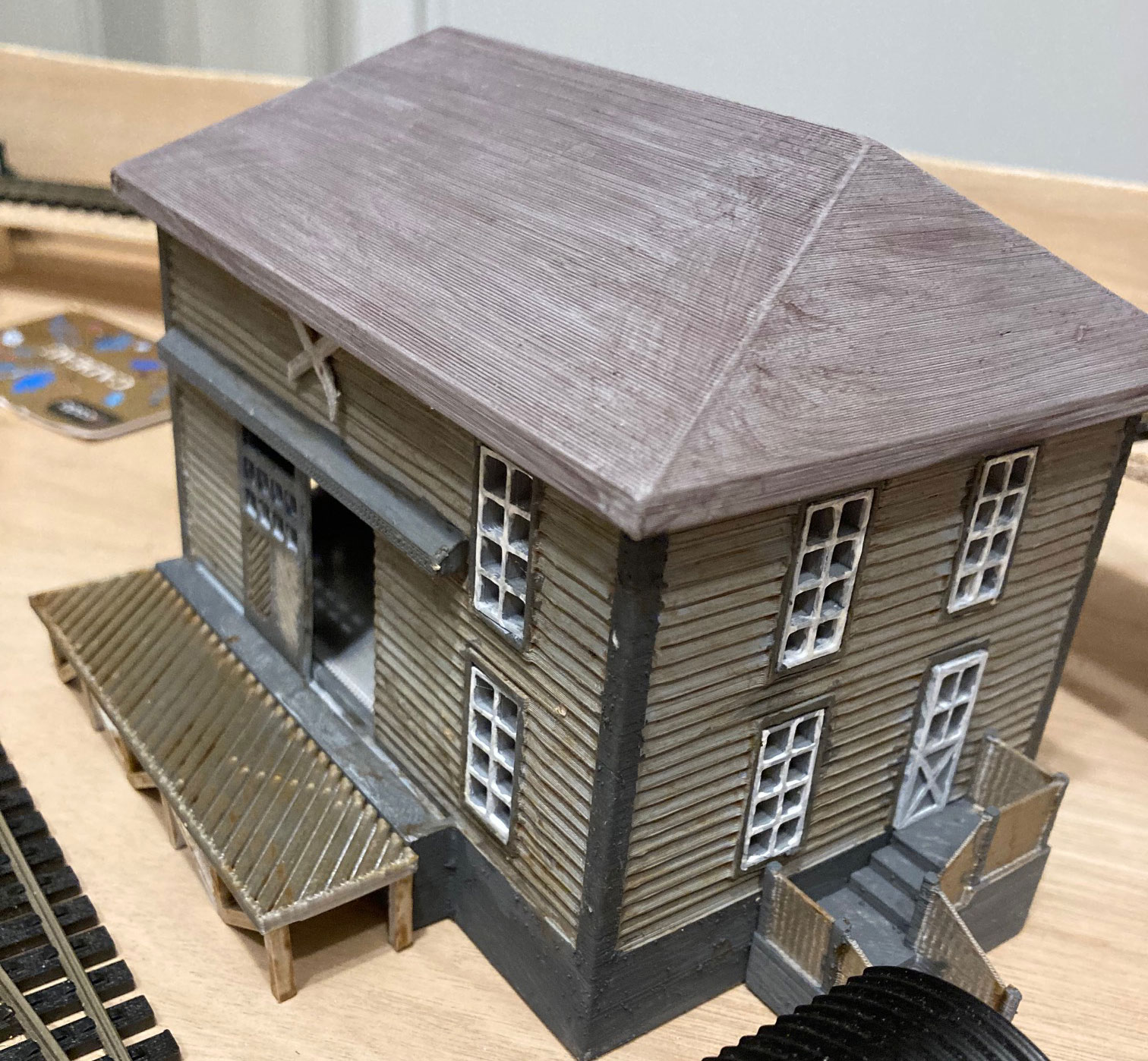 3D printable HO Scale Trackside Warehouse • made with Ender 5 Direct ...