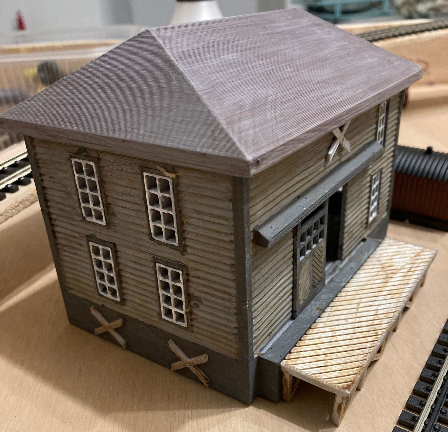3D printable HO Scale Trackside Warehouse • made with Ender 5 Direct ...