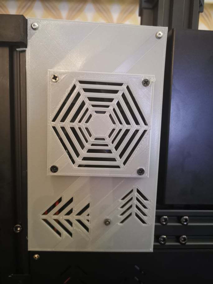 Free STL file Anycubic Vyper base plates extension for fan 80x80x25・3D ...