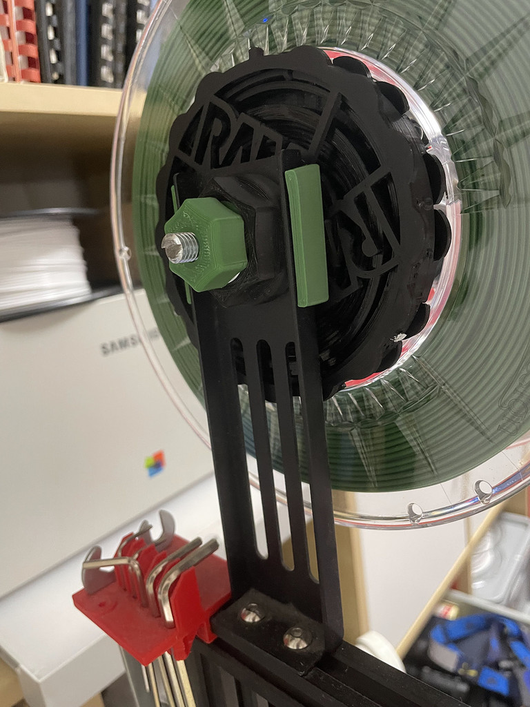 Free STL file Ender 3D Auto Rewind Spool Holder Mount only on one side ...