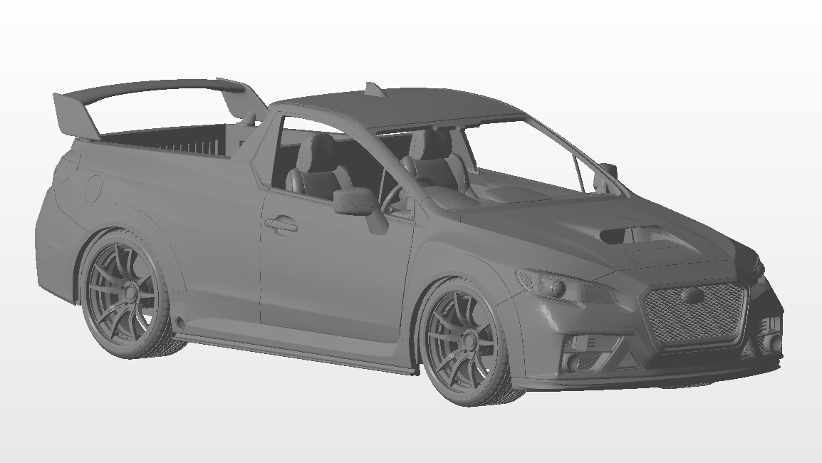 3D file Subaru WRX STi Ute 👽・3D printing model to download・Cults