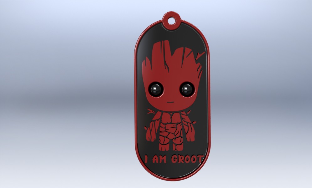 Free STL file Baby Groot keychain 👶・3D printing model to download・Cults