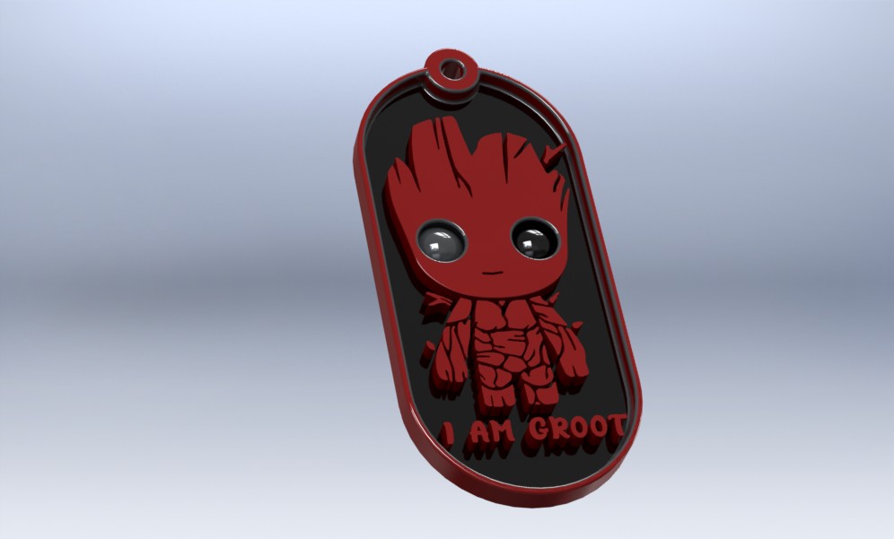 Free STL file Baby Groot keychain 👶・3D printing model to download・Cults