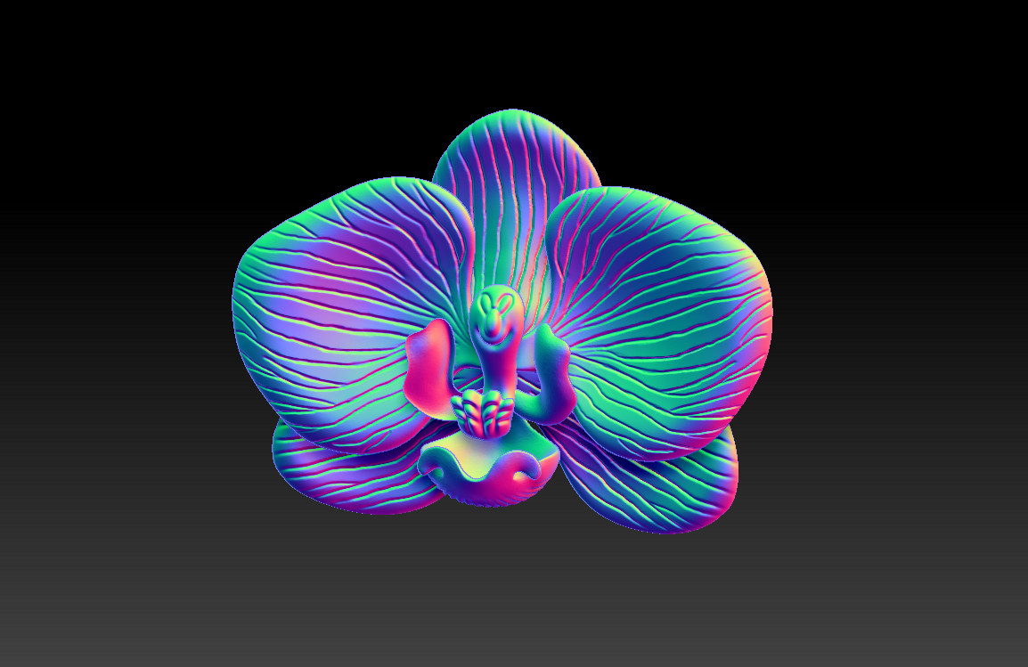 STL file Orchid Pendant・3D print object to download・Cults