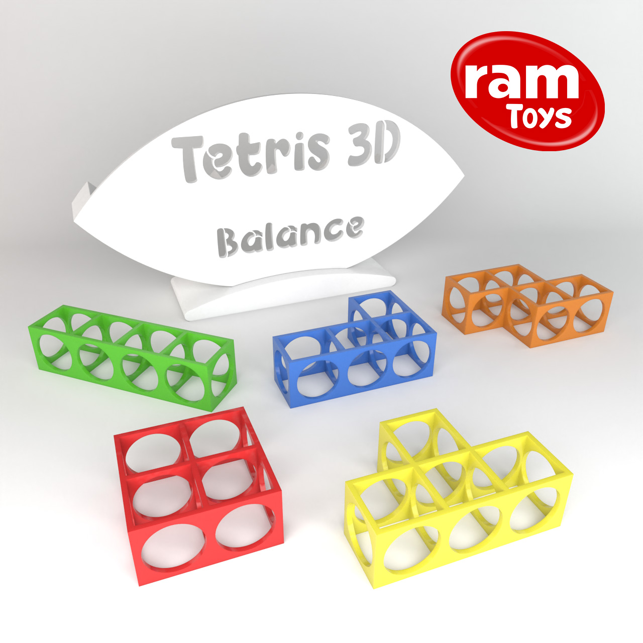 STL file TETRIS 3D BALANCE ⚖️・3D printing template to download・Cults