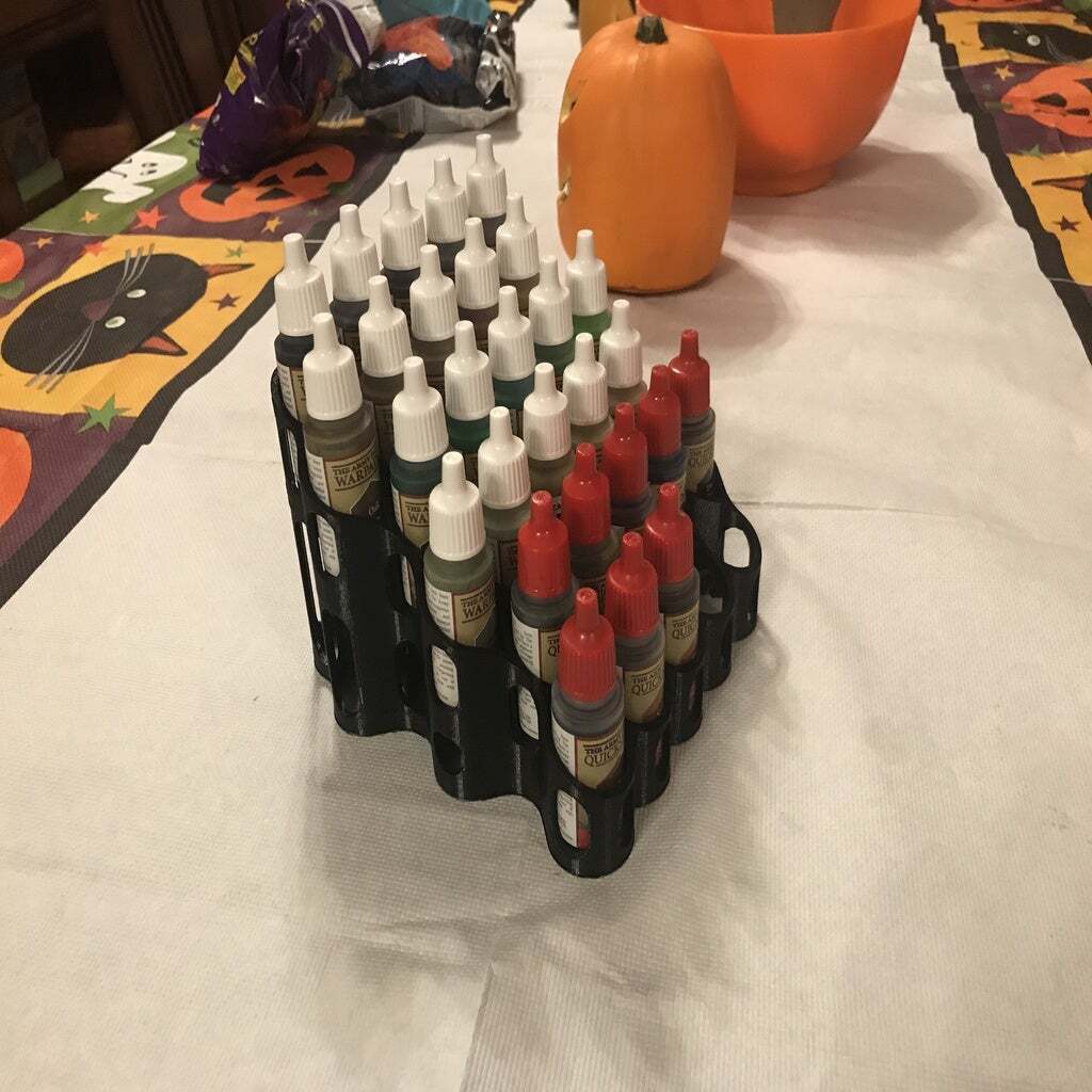 Free STL file Paint Rack, Less Plastic, 25 mm (Army Painter)・Template ...