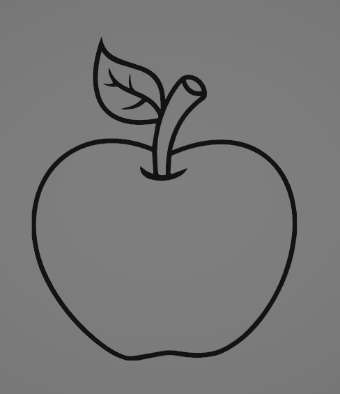 STL file Apple 2D-wall decoration・Design to download and 3D print・Cults