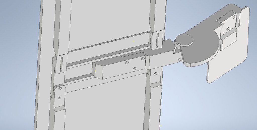 Free STL file DIY 13.3 inch Monitor Support Arm for No VESA Mount ...