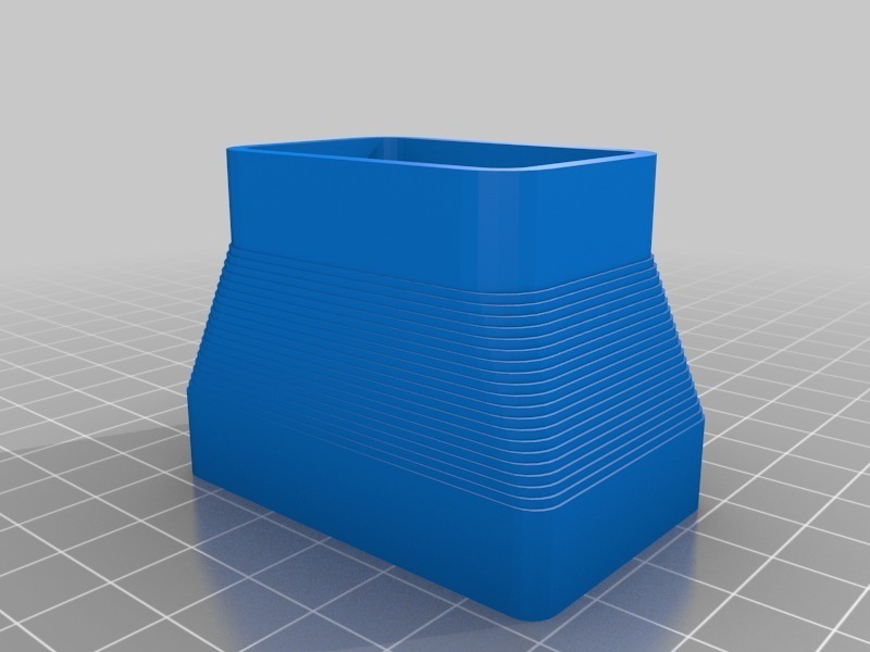 Free 3D file Customizable rectangular tube adapter・3D print object to ...