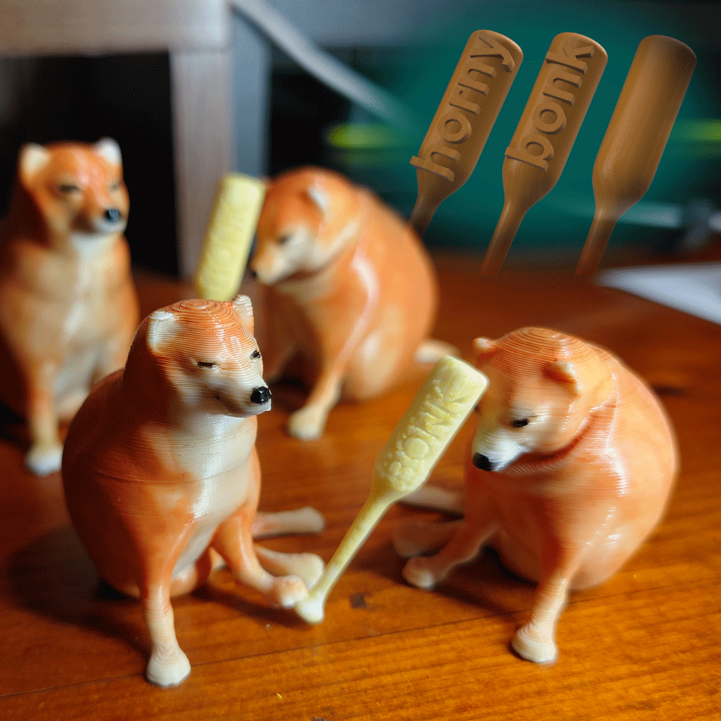 Free 3D file Bonk 🐕・3D printable model to download・Cults