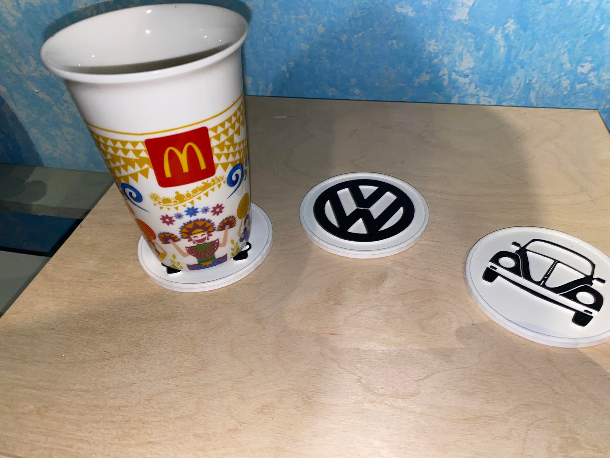 Free OBJ file Volkswagen Coasters・3D printable model to download・Cults