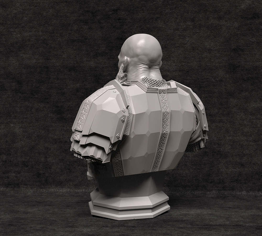Free STL file Iron Hill Dwarf Bust - Nopressuported・3D printer design ...