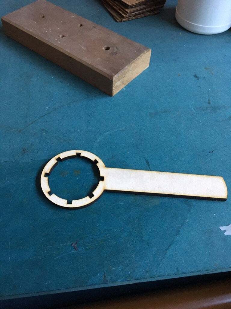 Free DXF file Wrench for chemical containers・3D printing design to ...