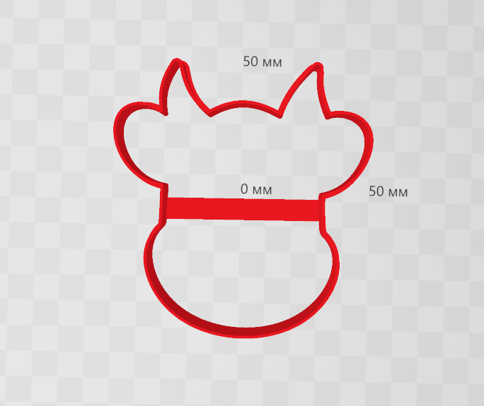 Free STL file bull cookie cutter・Object to download and to 3D print・Cults