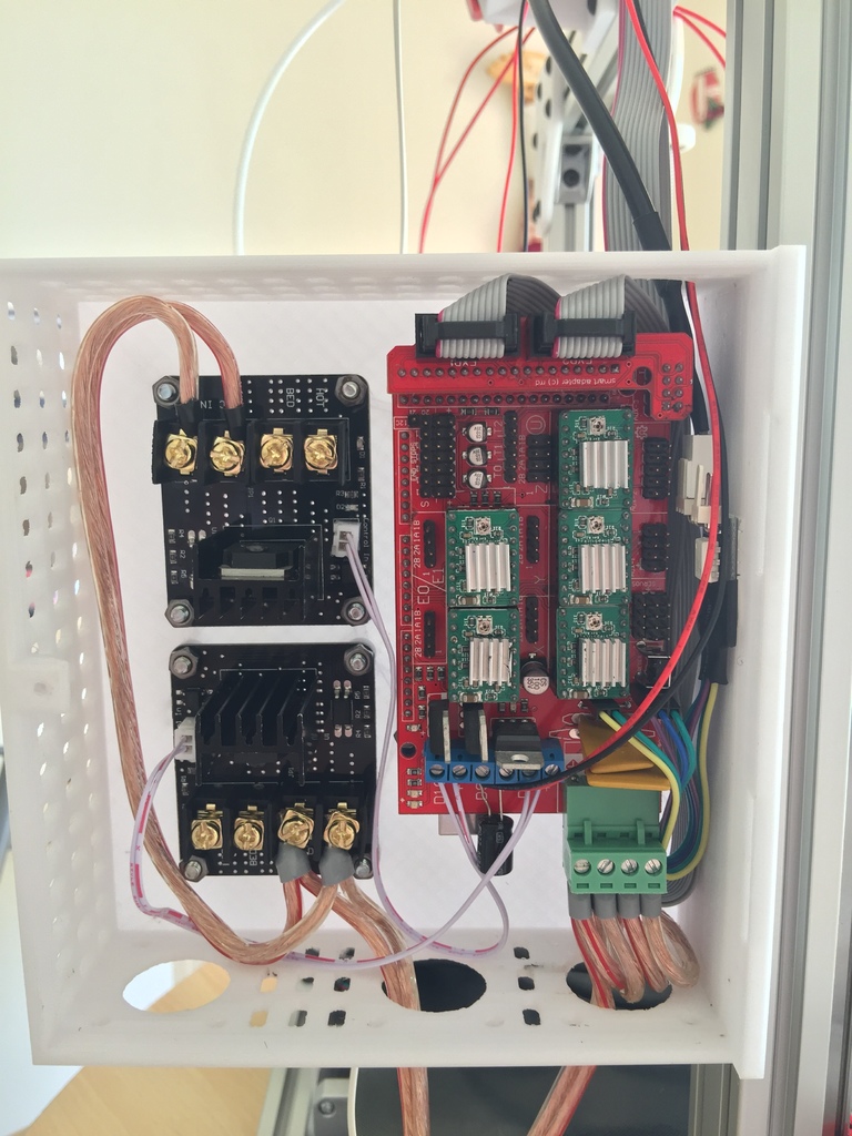 3D-Datei AM8 ElecBox RAMPS FAN 120mm kostenlos・3D-druckbare Vorlage zum herunterladen・Cults