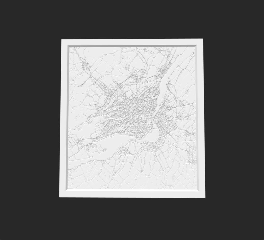 STL file Montreal Map (Lithophane)・Design to download and 3D print・Cults