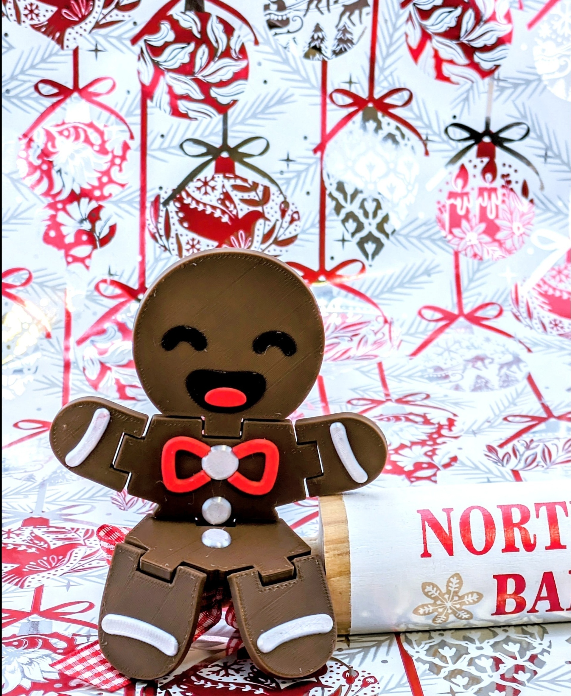 STL file Happy Gingerbread Man 👨・3D print design to download・Cults