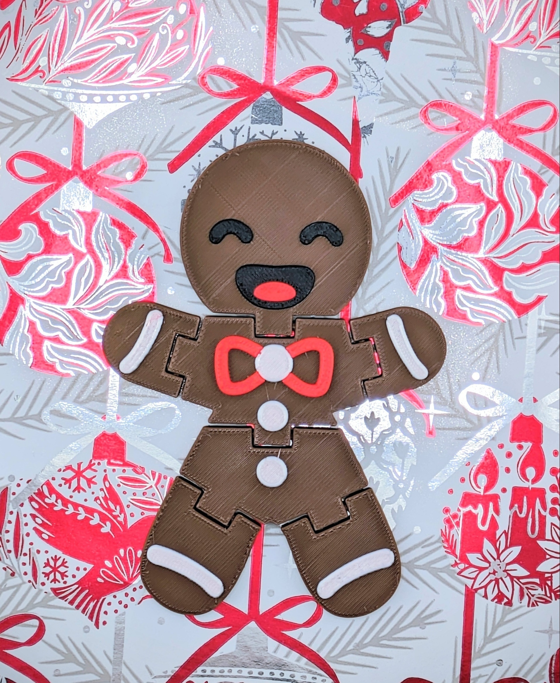 STL file Happy Gingerbread Man 👨・3D print design to download・Cults