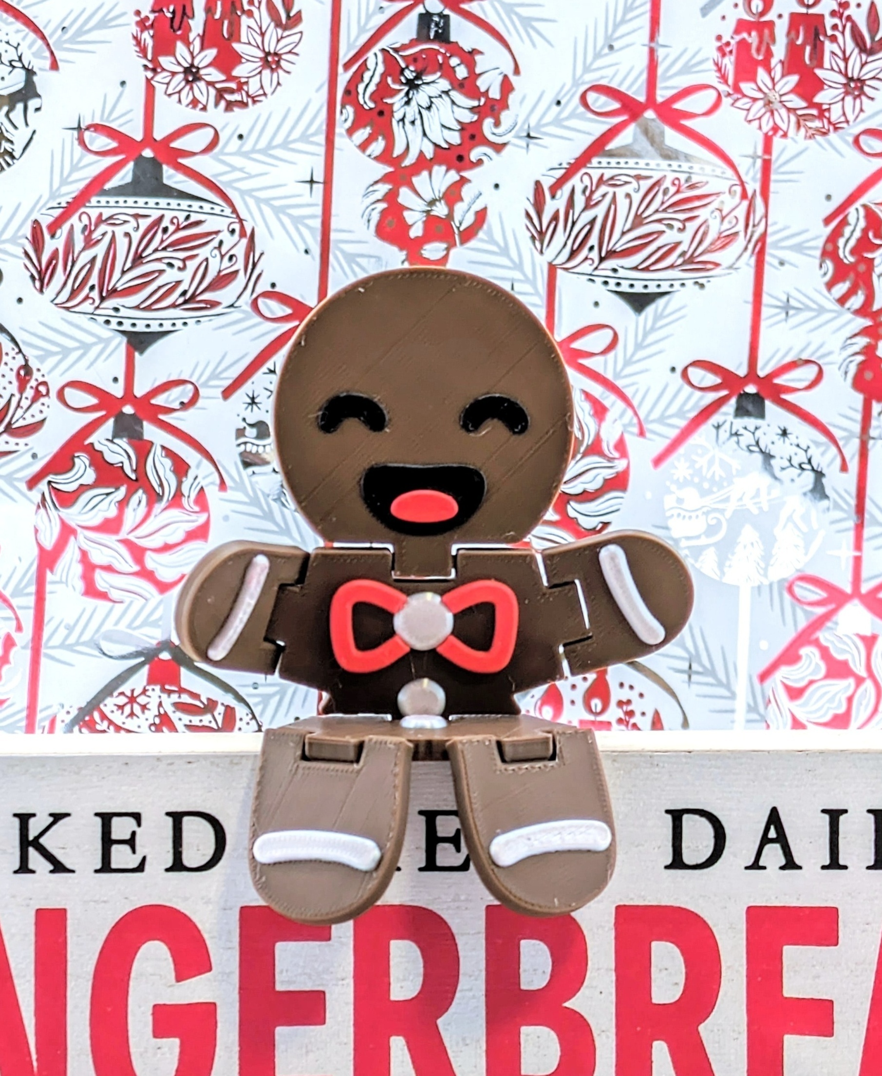 STL file Happy Gingerbread Man 👨・3D print design to download・Cults