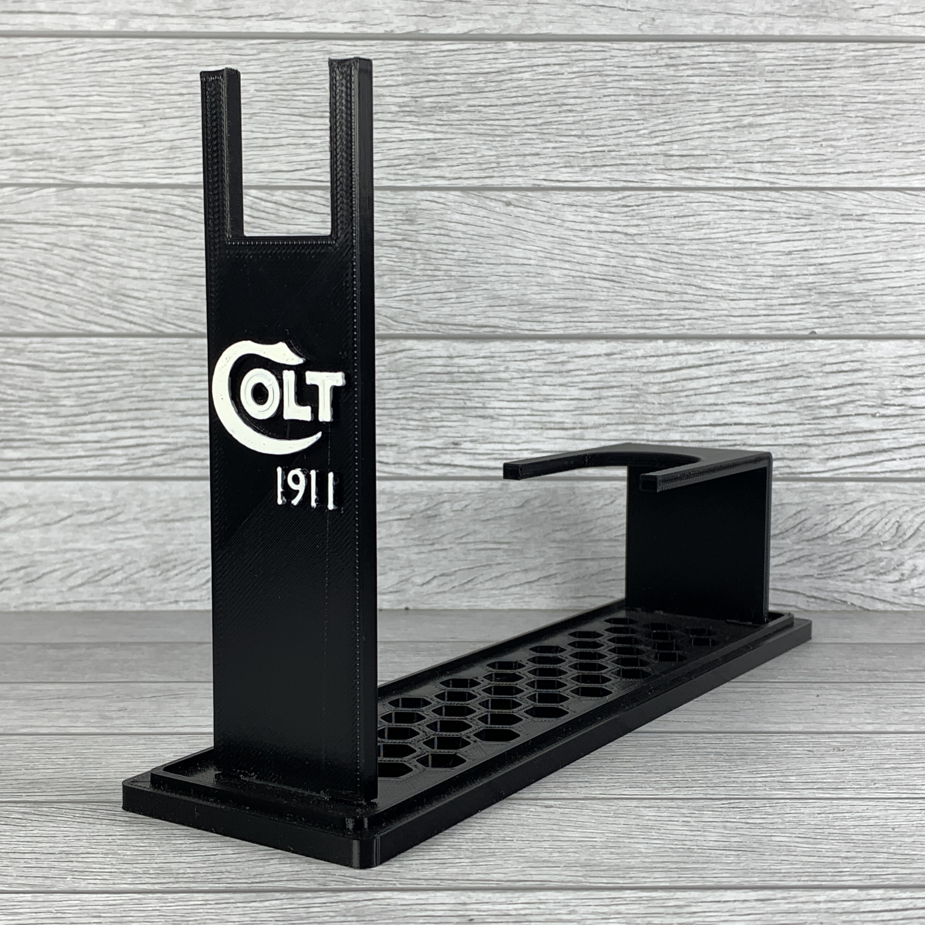 STL file WE ARMORER WORKS COLT 1911 MEU AIRSOFT GUN DISPLAY STAND 🔫・3D ...