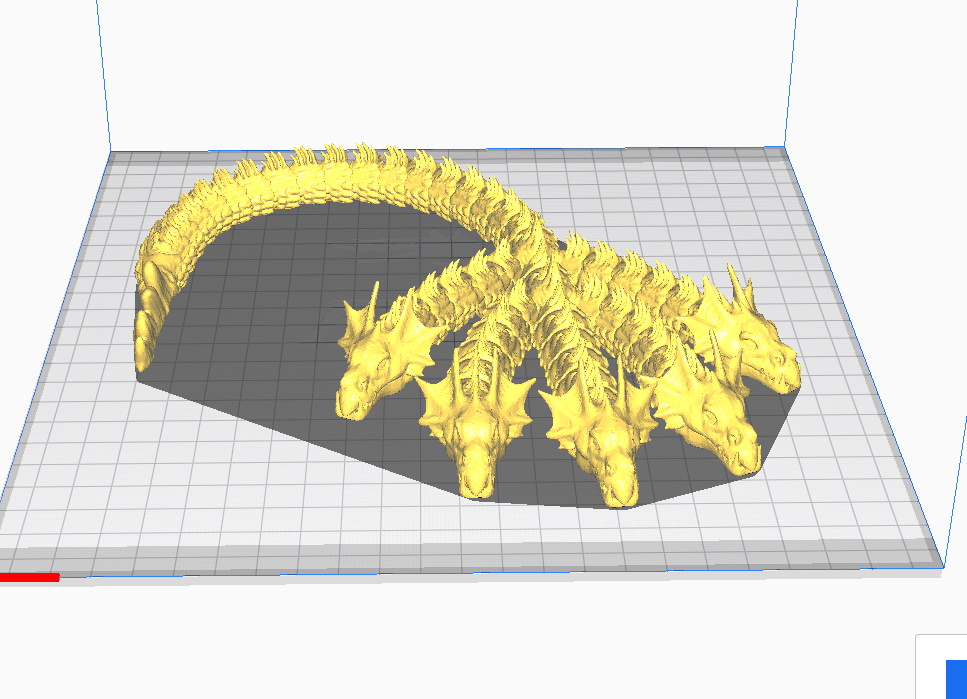 STL file Articulated Hydra Mythical Snake Creature 🐍・3D print design to ...