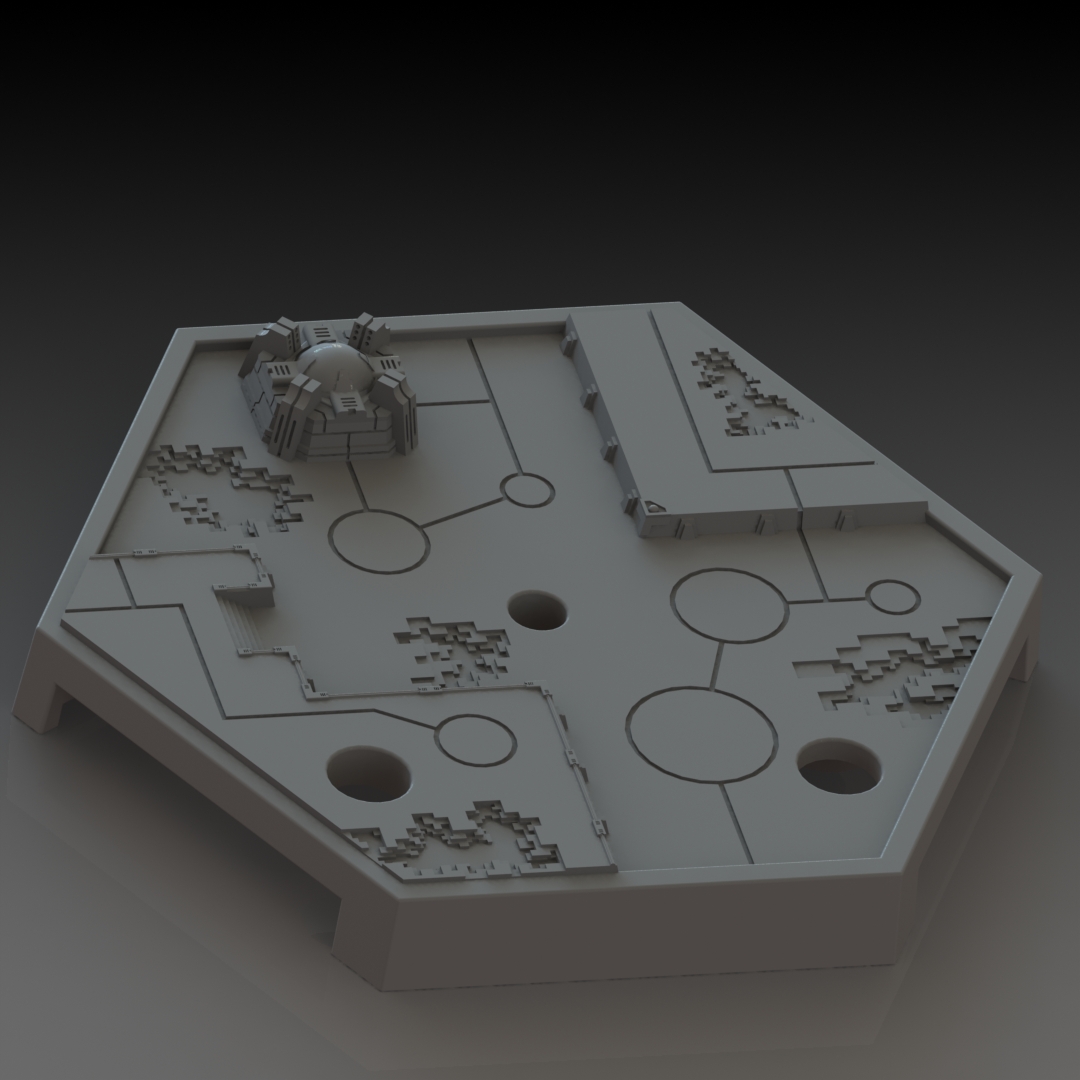 3D file Aeronautica Necron Bases Collection 1 ⚔・Model to download and ...