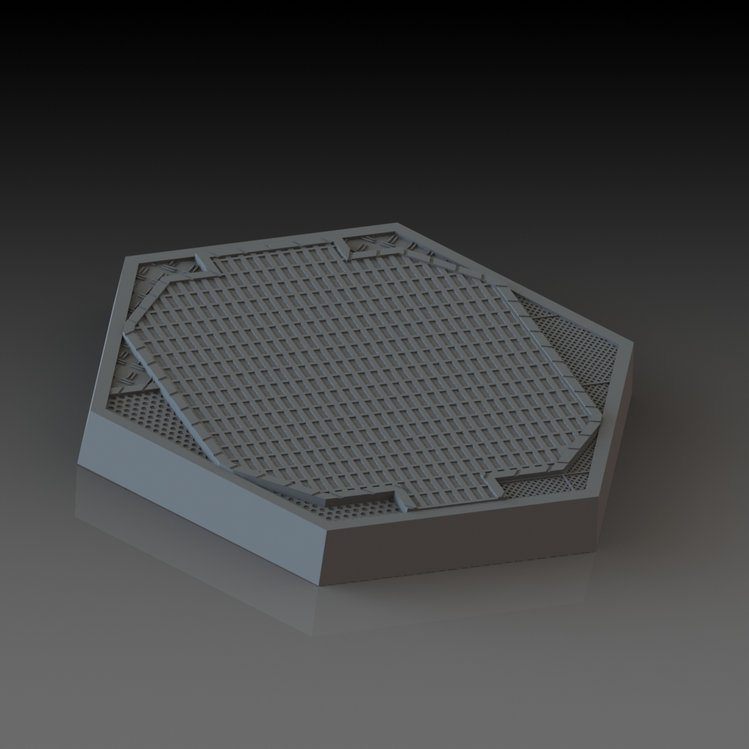 STL file Aeronautica Industrial Base Terrain (Large)・3D printer model ...