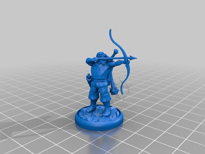 Free STL file Human_Archer_fixed・3D print model to download・Cults