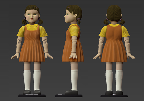 3D file Squid game doll 🦑・3D printable design to download・Cults