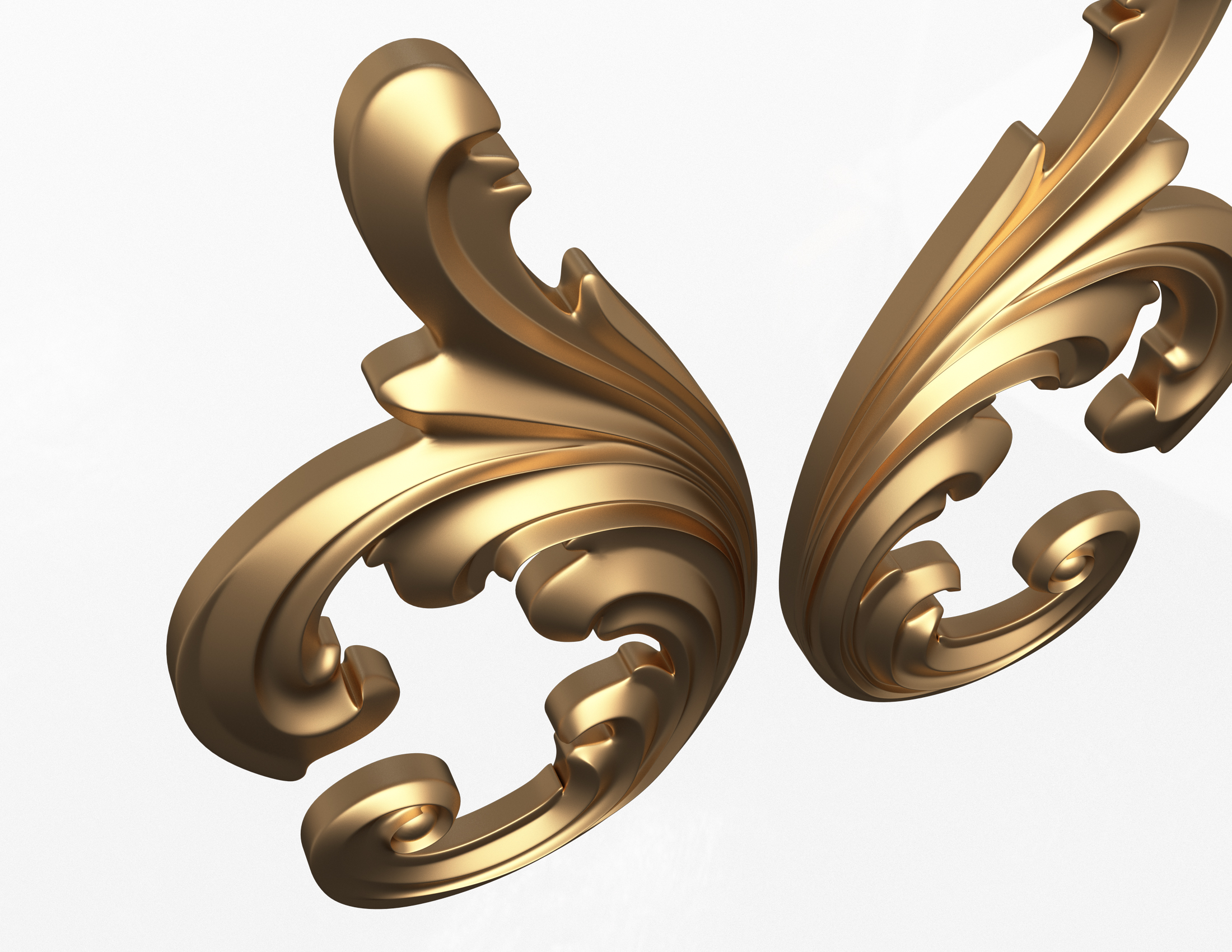 STL file Corner Carved Decoration CNC 02 🏛️・3D printing template to ...